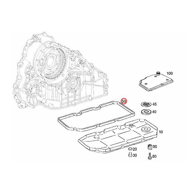 Mercedes-Benz ATオイルパン オートマオイルパン ガスケット メルセデスベンツ Bクラス W245 B170 B180 B200 ...