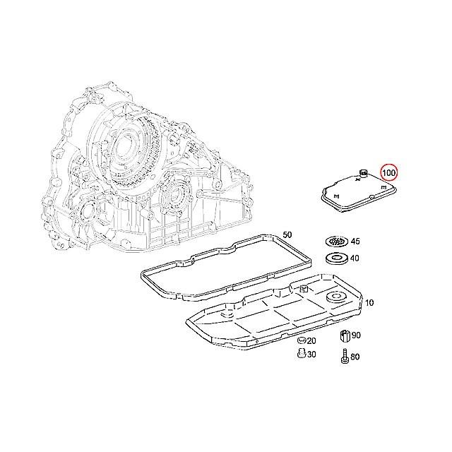 オートマ AT オイルフィルター メルセデスベンツ Bクラス W245 B170 B180 B200 :1693771395-ed02:セント ...