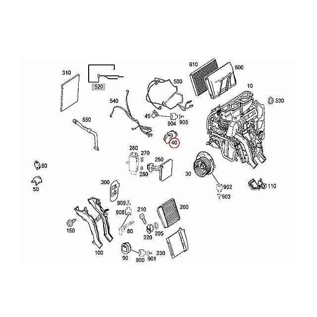 Mercedes-Benz エアコン ブロアレジスター メルセデスベンツ Aクラス W169 A170 A180 A200 : セントピア ...