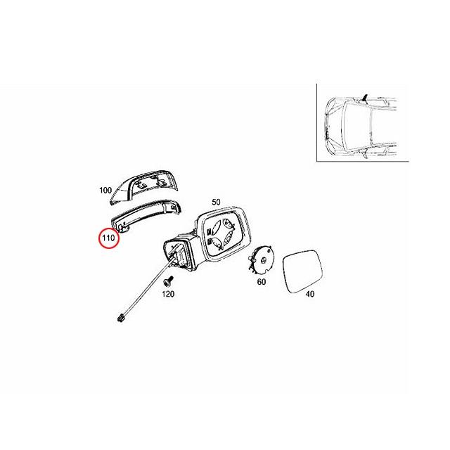 ドアミラーウインカー フラッシャー 左側 メルセデスベンツ Bクラス W245 B170 B180 B200 2008年以前 ...