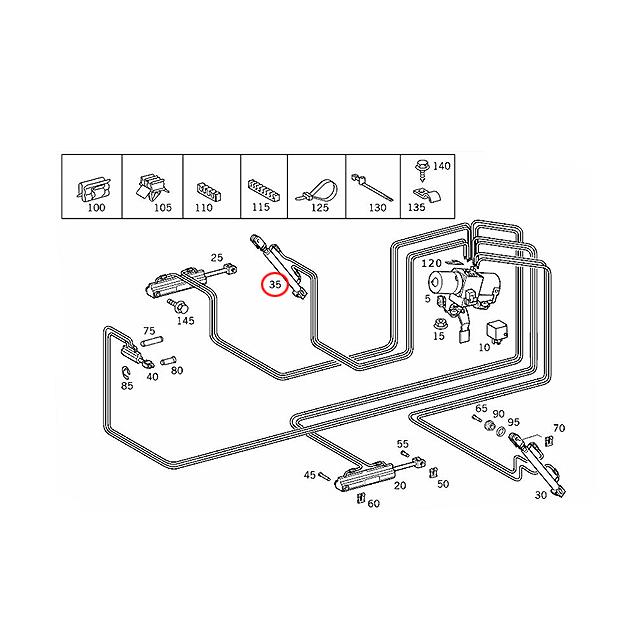 Mercedes-Benz シリンダー 右側 メルセデスベンツ SLKクラス R170 SLK230 SLK320 SLK32AMG ...