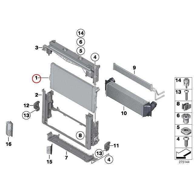 ラジエター BMW F07 F10 F11 F01 F02 N55 N54 直6エンジン : 17118615426 : セントピア ...