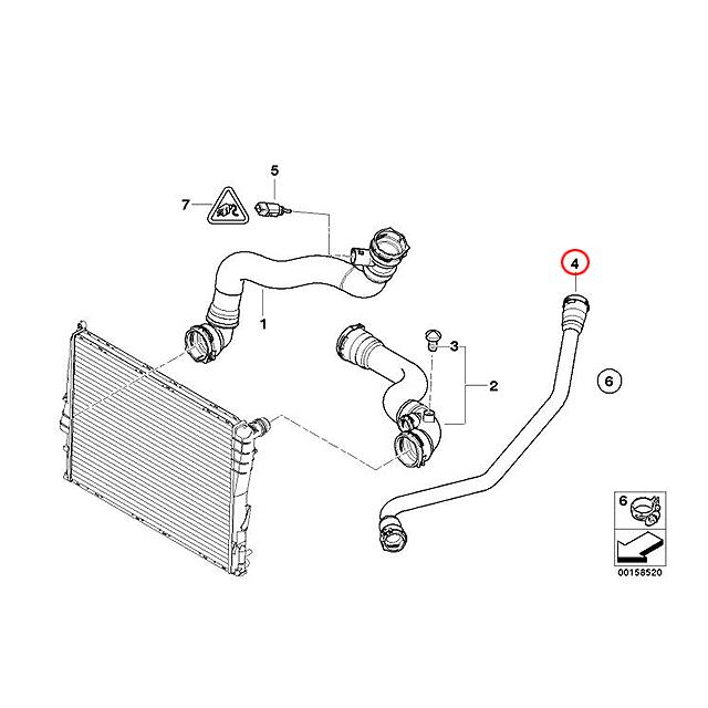 BMW 純正品 ウォーターホース Z4シリーズ E85 2.2i 2.5i 3.0i BT22 BT25 BT30 : セントピア ...