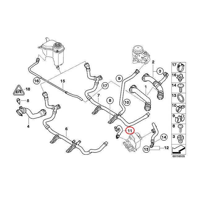 ウォーターホース BMW 1シリーズ E82 E87 116i 118i 120i UC20 UD20 UE16 UF18 UF20 ...