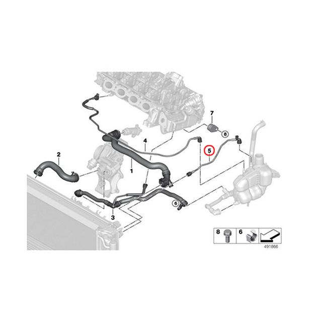 MINI ウォーターホース MINI(ミニ) F56 クーパー クーパーD ワン XM15 XN15 XN15M XR15 XR15M ...