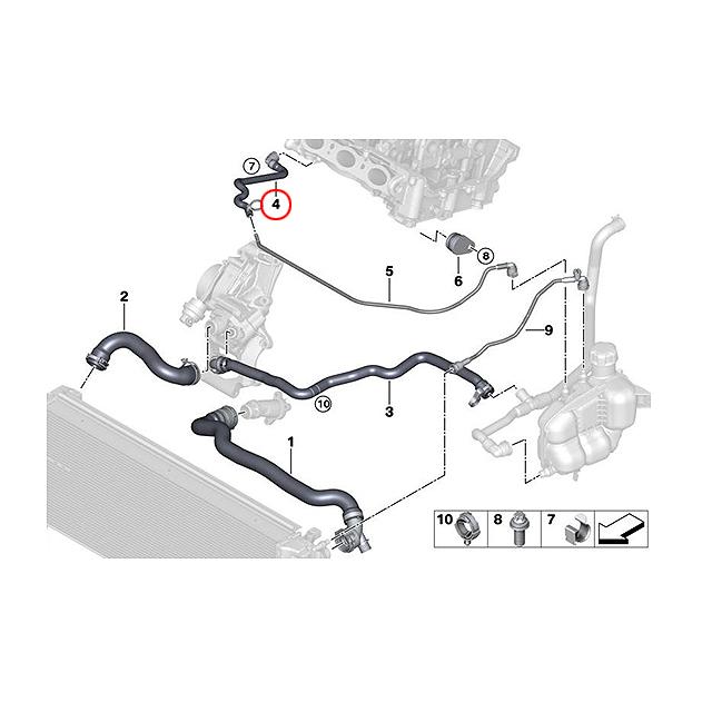 MINI ウォーターホース MINI(ミニ) F56 クーパー ワン XM15 XR15 XR15M XR15MW XS12 XM12 ...