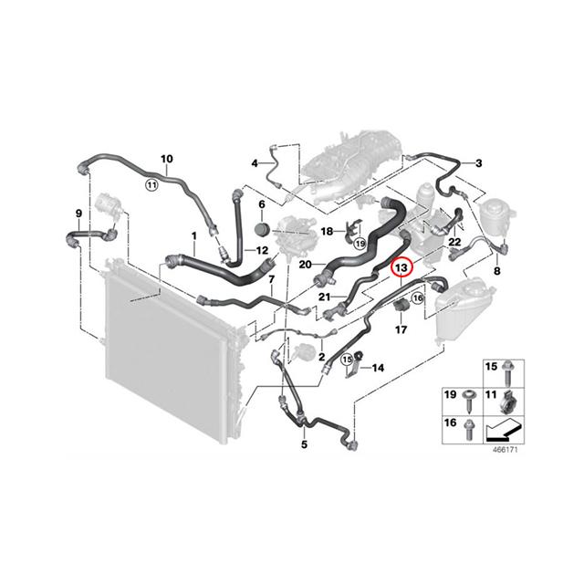 BMW ウォーターホース 7シリーズ G11 G12 740i 740Li 7A30 7E30 : セントピア ショッピングストア - 通販 ...