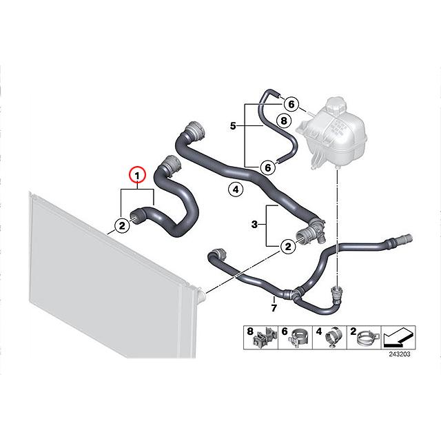 ラジエター ロアホース MINI(ミニ) R60 R61 クーパーD クーパーSD XD20A XD20F ZB20 RS20 CooperD ...