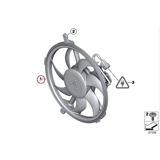 MINI ラジエター 電動ファンモーター MINI(ミニ) R55 R56 R57 R58 R59 クーパーS ジョンクーパーワークス ...