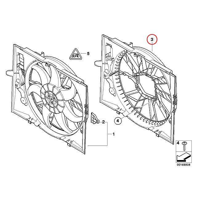 BMW ラジエター 電動ファンモーター E60 E61 E63 E65 E66 ラジエターファン : セントピア ショッピングストア - 通販 ...