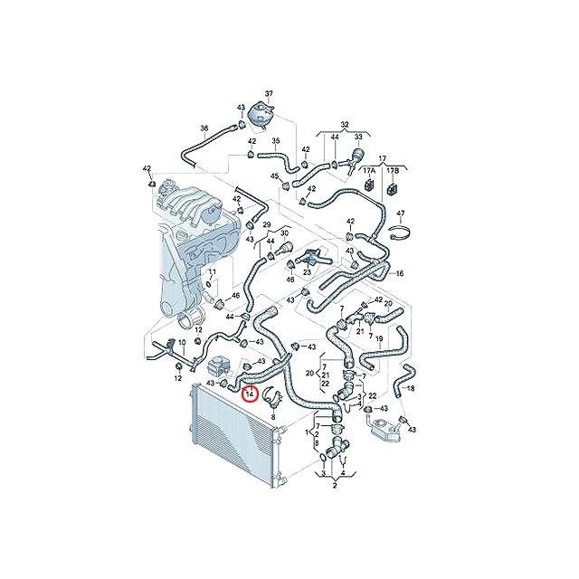 フォルクスワーゲン ウォーターホース ゴルフ4(1J) ボーラ(1J) : セントピア ショッピングストア - 通販 - Yahoo!ショッピング
