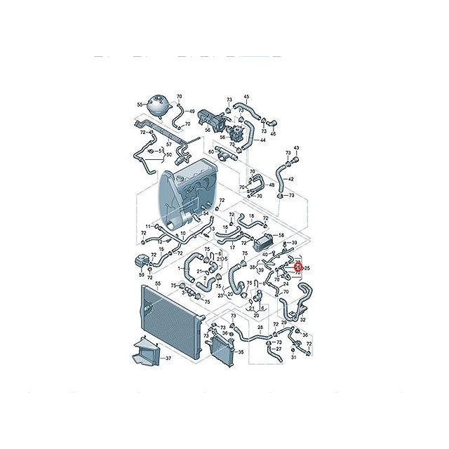 接続ピース(ディストリビューター) フォルクスワーゲン ジェッタ 1KBLG JETTA : 1k0121087b-ed04 : セントピア ...