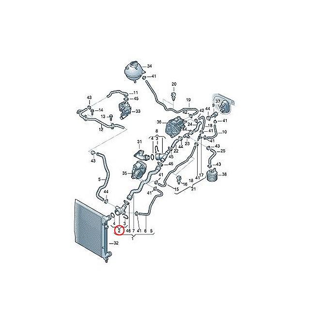 ホースアダプター ウォーターフランジ アウディ A3 8PAXW 8PBLR 8PBLX 8PBVY :1K0122291A-ed05:セント ...