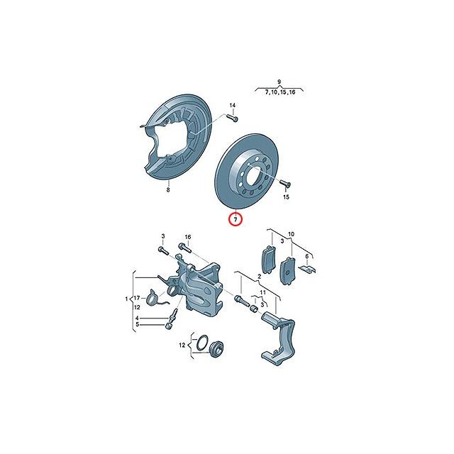 Audi ブレーキローター リア 左右セット アウディ A3/S3 8PAXW 8PAXX 8PBDBF 8PBGU 8PBLR 8PBLX 8PBMJF 8PBSE 8PBUBF 8PBVY ...
