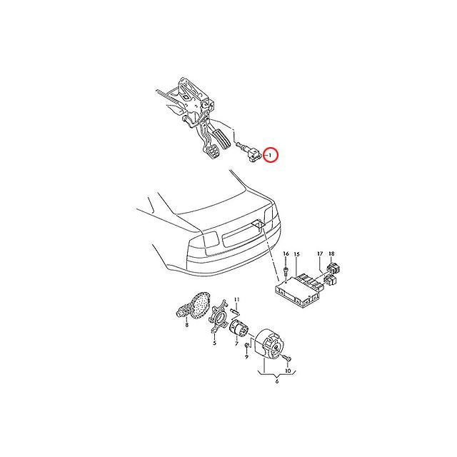 ストップランプスイッチ アウディ A4/S4/RS4 8EALT 8EAMBF 8EASNF 8EAUKF 8EBBKF 8EBDV 8EBFB 8EBGBF 8EBNSF 8EBWEF ...