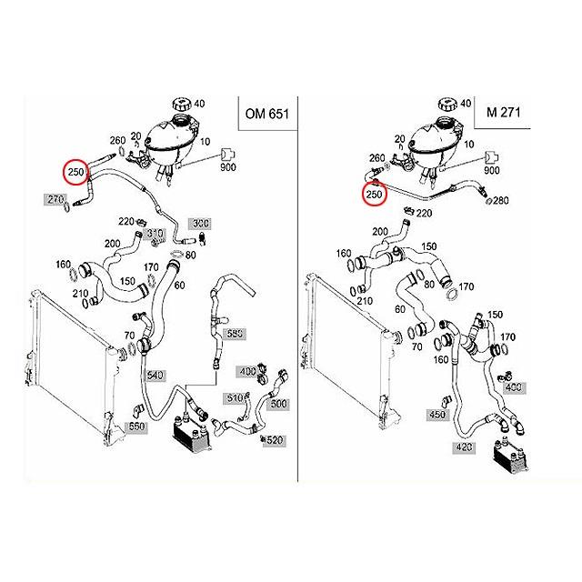 Mercedes-Benz（メルセデス・ベンツ） 純正品 ベンチレーションホース Cクラス W204 C200コンプレッサー : セントピア ...