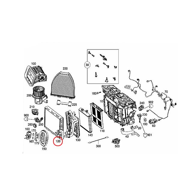 エアコン エバポレーター メルセデスベンツ Eクラス W207 E250 E350 E400 E550 :2048300058-ed03 ...