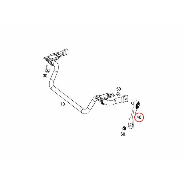 Mercedes-Benz スタビリンクロッド フロント 左側 メルセデスベンツ Cクラス W205 C180 C200 C220D C250 ...