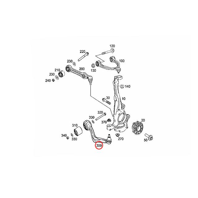 Mercedes-Benz ストラットアーム フロント 右側 メルセデスベンツ GLCクラス X253 GLC200 GLC220 ...