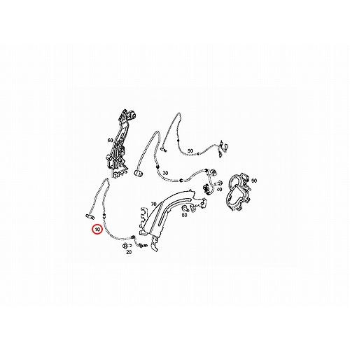 Mercedes-Benz ABSセンサー リア メルセデスベンツ Cクラス W205 C180 C200 C220D C250 C350E ...