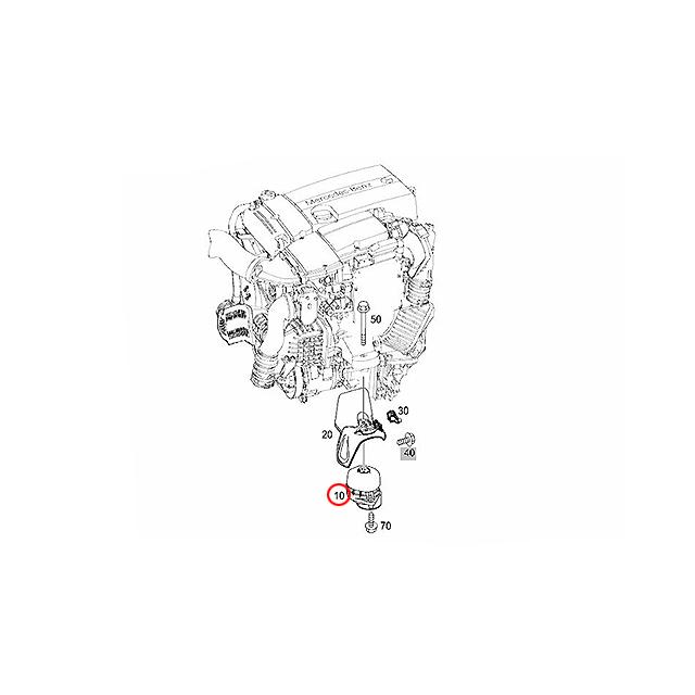 Mercedes-Benz エンジンマウント ブッシュ メルセデスベンツ Eクラス W207 E250 : セントピア ショッピングストア ...