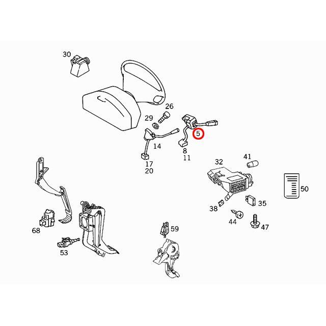 Mercedes-Benz ウインカーレバー ASSY メルセデスベンツ Eクラス W210 E230 E320 E400 E420 E50AMG : セントピア ショッピングストア - 通販 ...