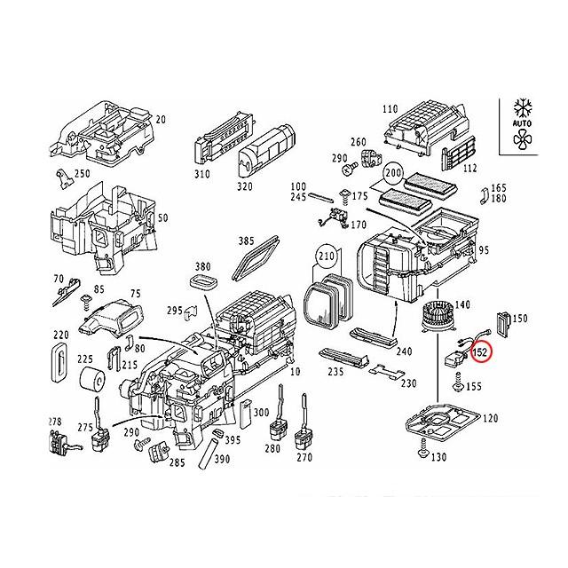 Mercedes-Benz W210 エアコン ブロアモーター ハーネス 対策品用 メルセデスベンツ Eクラス E230 E240 E320 E400 E420 E430 E50AMG ...