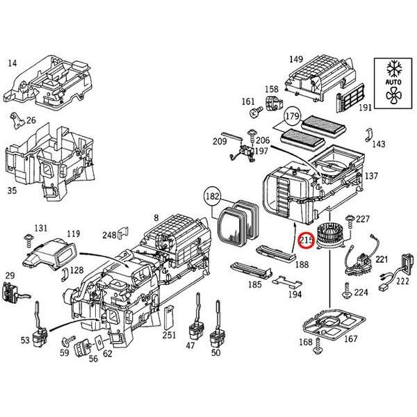 Mercedes-Benz エアコン ブロアモーター メルセデスベンツ Eクラス W210 E230 E240 E320 E400 E420 E430 E50AMG E55AMG : セント ...