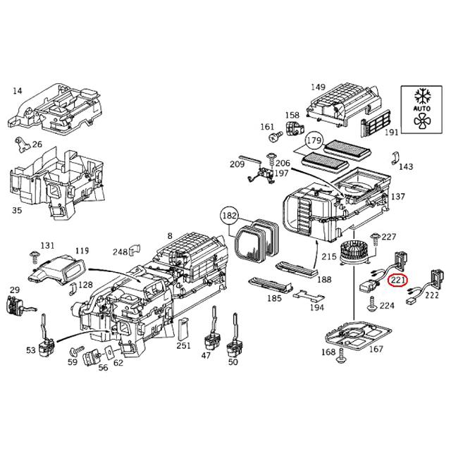Mercedes-Benz エアコン ブロアレジスター メルセデスベンツ Eクラス W210 E230 E240 E320 E400 E420 E430 E50AMG E55AMG : セント ...