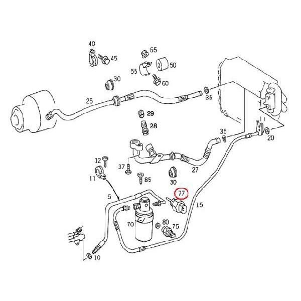 Mercedes-Benz（メルセデス・ベンツ） 温度センサー W208 W215 W202 W210 R129 W140 W220 ...