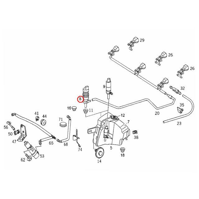BMW ウインドウ ウォッシャーポンプ BMW 3シリーズ E91 320i 325i 335i US20 UT25 UV35 VR20 VS25 VS35 : セントピア ショッピングストア ...