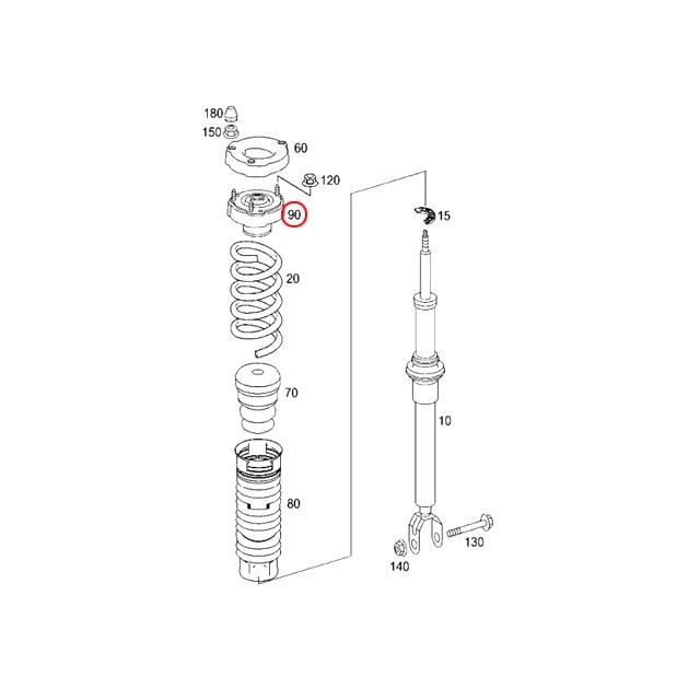 アッパーマウント フロント メルセデスベンツ CLSクラス W219 CLS350 CLS500 CLS550 CLS55AMGコンプレッサー ...