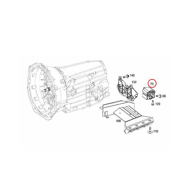 ミッションマウント メルセデスベンツ SLクラス R231 SL350 SL550 :2122400818-ed04:セントピア ショッピング ...