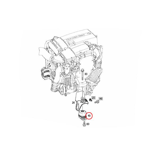 Mercedes-Benz エンジンマウント 右側 メルセデスベンツ CLSクラス W218 CLS220D : セントピア ショッピング ...