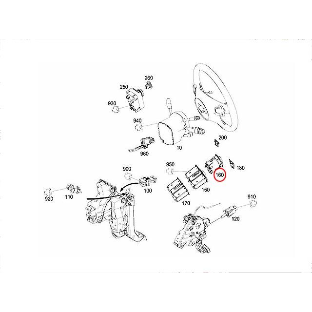 Mercedes-Benz 純正品 ヘッドライトスイッチ メルセデスベンツ Eクラス W212 E250 E300 E350 E350D ...