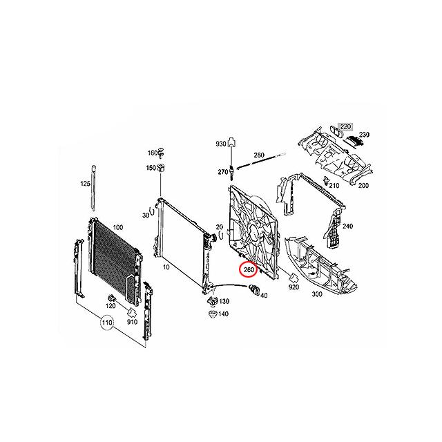 Mercedes-Benz ラジエター 電動ファンモーター メルセデスベンツ GLAクラス X156 GLA45AMG 4マチック : セント ...