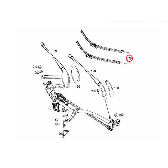 ワイパーブレード フロント 左右セット メルセデスベンツ Eクラス W213 E200 E200d E220D E250 E400 E450 ...