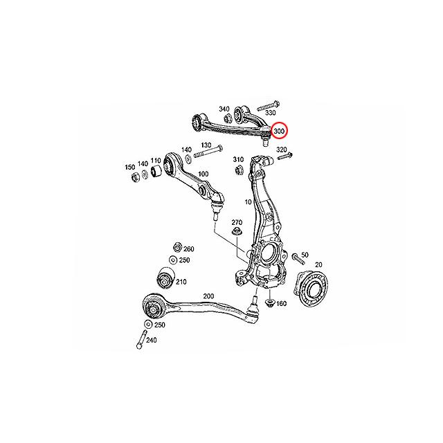 アッパーアーム フロント 右側 メルセデスベンツ Sクラス クーペ W217 S550 S550 4マチック :2173304000:セント ...