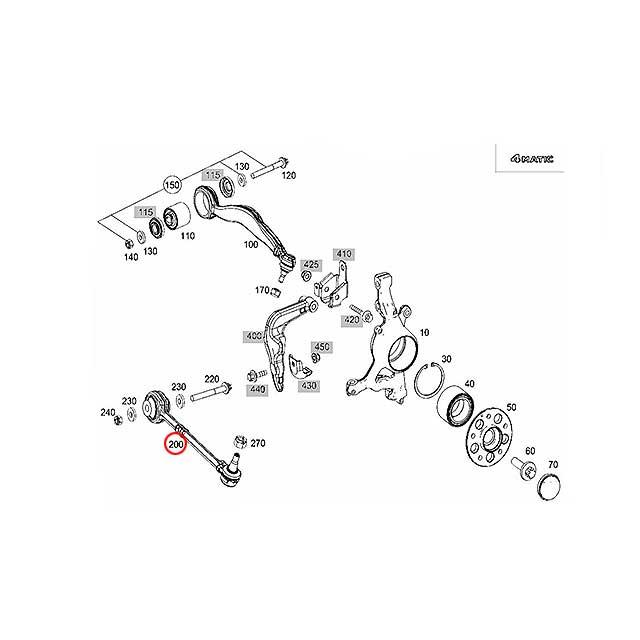 Mercedes-Benz ロアアーム フロント 左右共通(片側) メルセデスベンツ W212 W218 : セントピア ショッピングストア ...