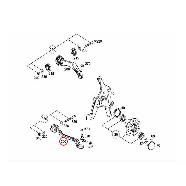 ロアアーム フロント 右側 メルセデスベンツ CLSクラス W218 CLS220D CLS350 CLS400 CLS550 ...