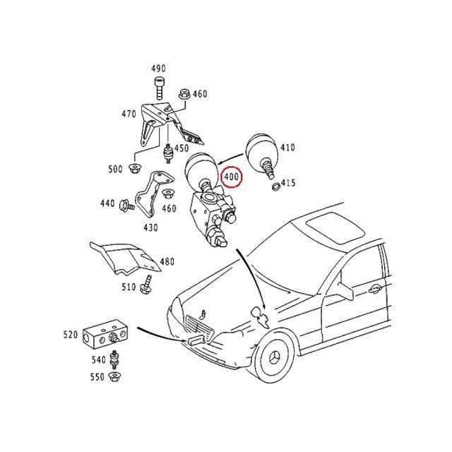 Mercedes-Benz 純正品 ABCバルブ ABCプレッシャーリミッターバルブ メルセデスベンツ SLクラス R230 SL350 ...