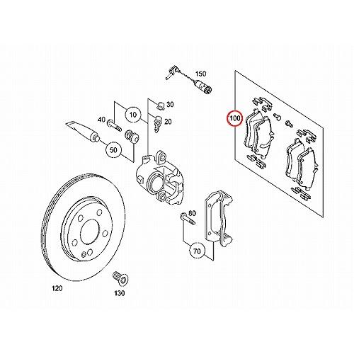 Mercedes-Benz ブレーキパッド フロント 左右セット メルセデスベンツ W169 W245 : セントピア ショッピングストア - 通販 - Yahoo!ショッピング