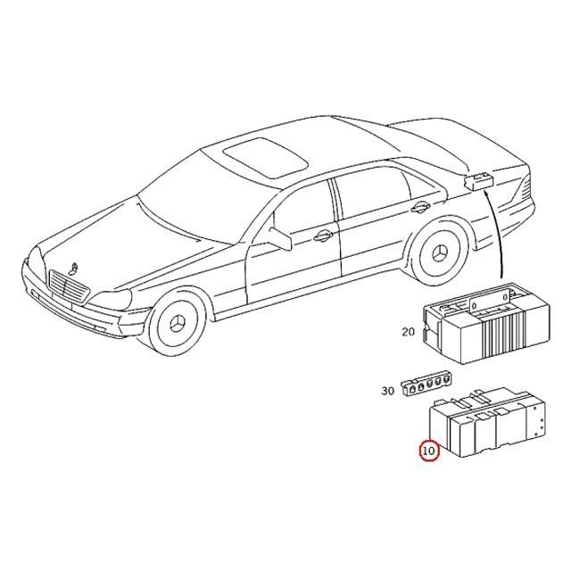 Mercedes-Benz 純正品 ドアロック バキュームポンプ メルセデスベンツ CLクラス W215 CL500 CL55AMG ...