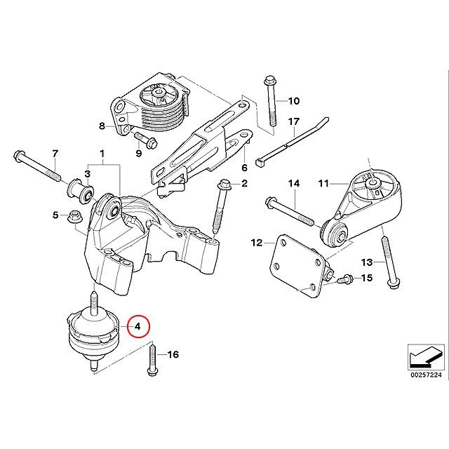 MINI（ミニ） エンジンマウント ブッシュ R50 クーパー ワン RA16 Cooper One : セントピア ショッピングストア ...