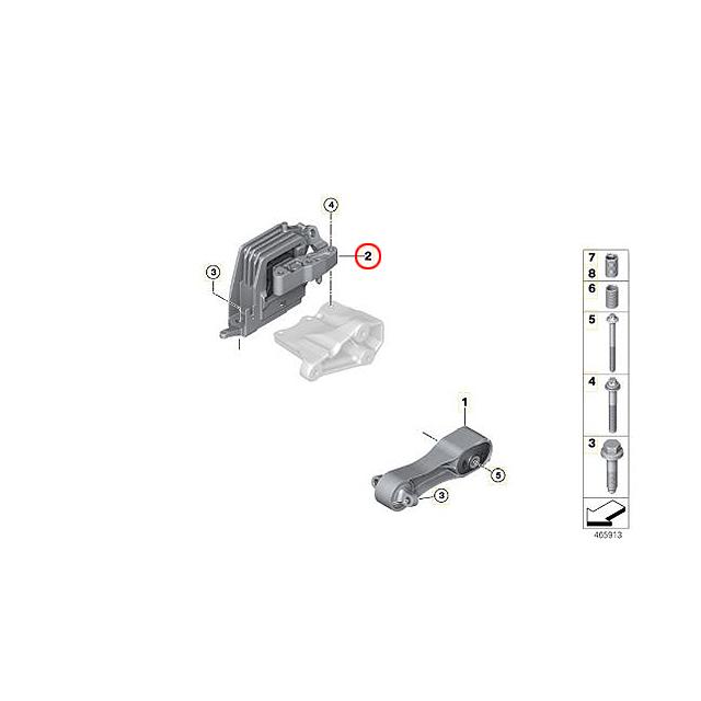 エンジンマウント ブッシュ 右側 MINI(ミニ) F60 ジョンクーパーワークス 32BS20 YZ20 JCW :22118835568 ...