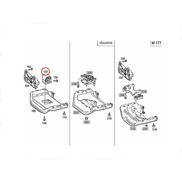 ミッションマウント メルセデスベンツ Sクラス クーペ W217 S65AMG : 2212401418-ed04 : セントピア ...