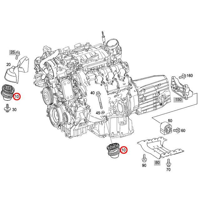 Mercedes-Benz エンジンマウント ブッシュ フロント メルセデスベンツ SLクラス R230 SL63AMG : セントピア ...