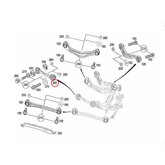 Mercedes-Benz タイロッド リア 右側 メルセデスベンツ W216 W221 : セントピア ショッピングストア - 通販 ...