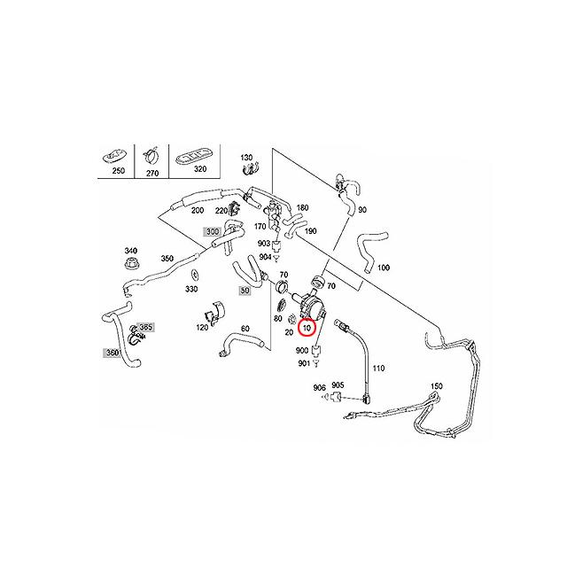 ヒーターポンプ メルセデスベンツ CLクラス W216 CL550 CL600 CL63AMG CL65AMG : 2218350164 ...