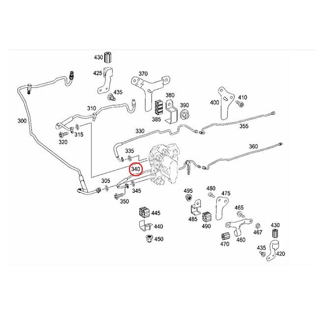 Mercedes-Benz 純正品 ABCホース ハイプレッシャーホース メルセデスベンツ CLクラス W216 CL550 CL600 ...